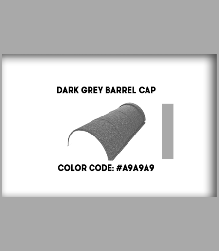 Light Grey Classic Barrel Cap - 8 Rivas Roofing & Hardware