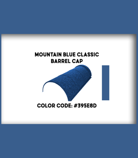 Mountain Blue Classic Barrel Caps - 8 Rivas Roofing & Hardware